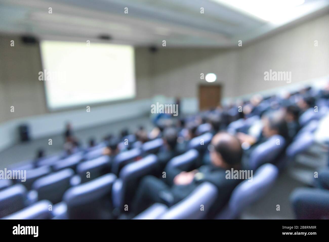 Blur of business Conference and Presentation in the conference hall ...