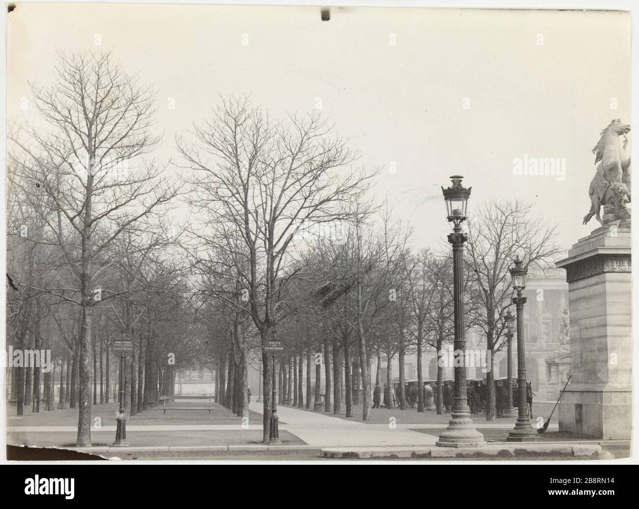 The Horses of Marly. The right to the far right. truncated view of one ...