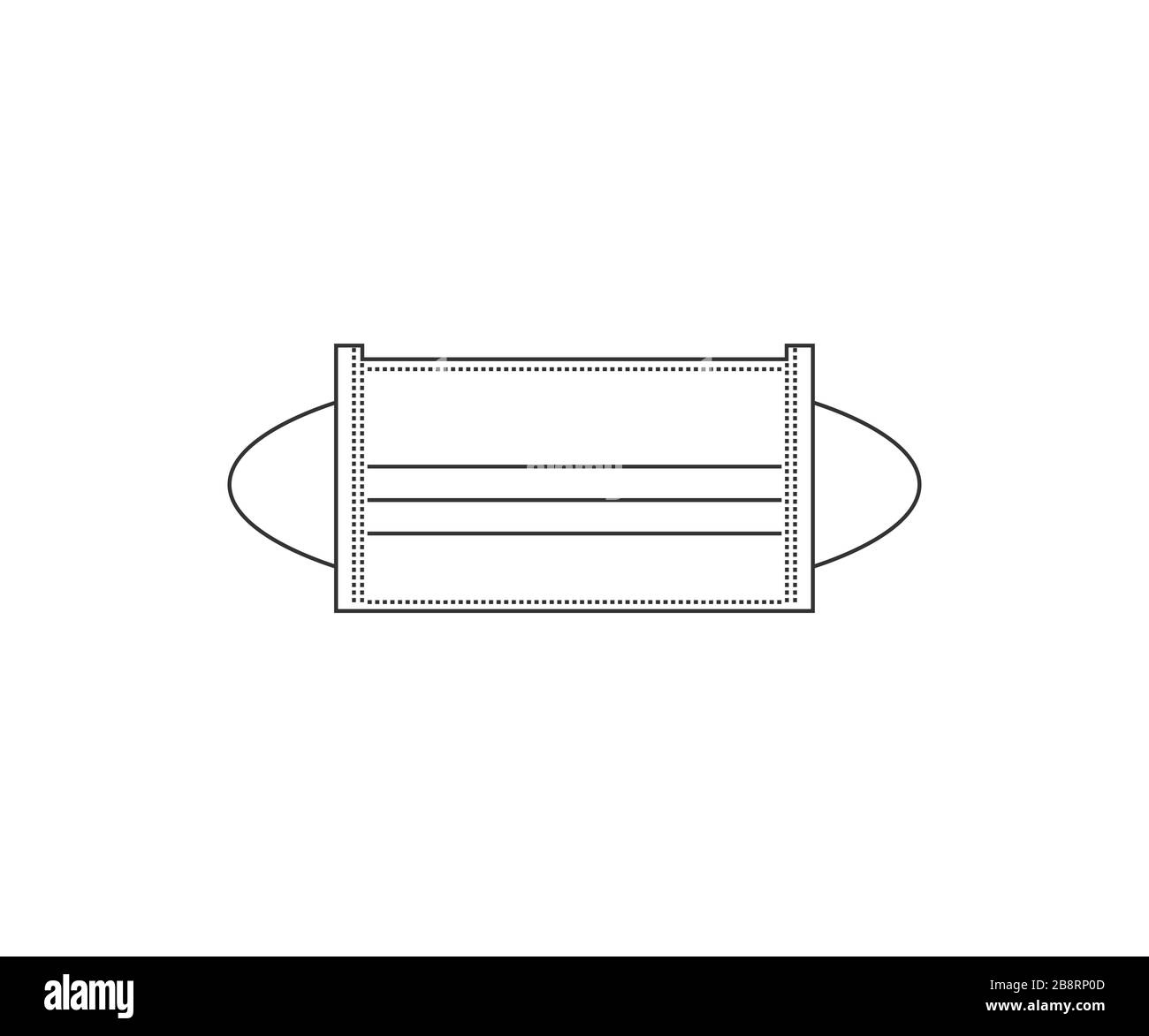 Medical mask, patient icon. Vector illustration, flat design Stock ...