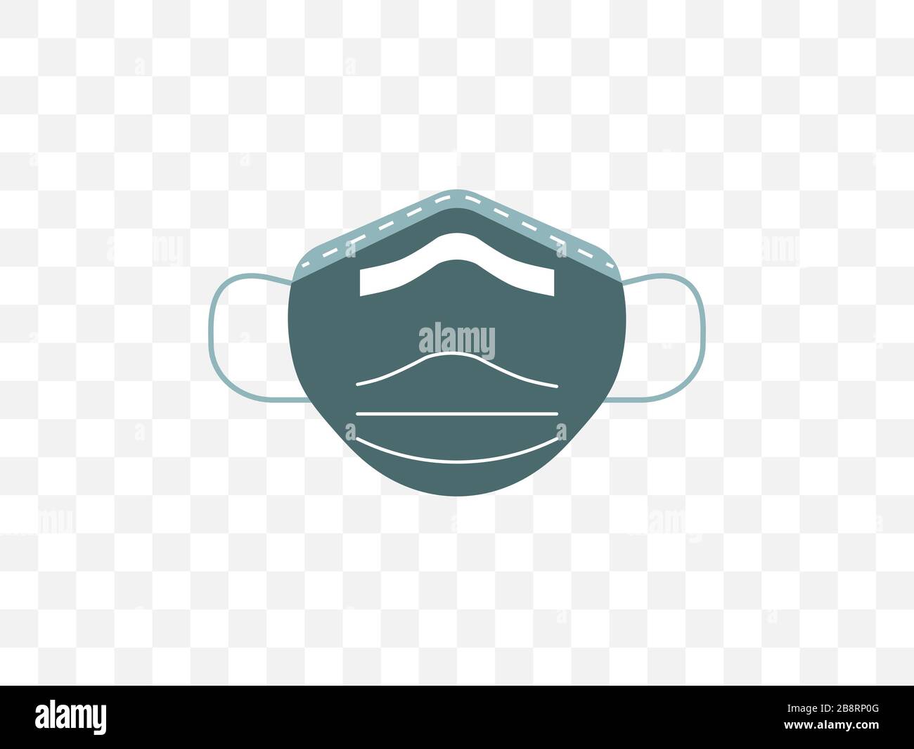 Medical mask, patient icon. Vector illustration, flat design Stock ...