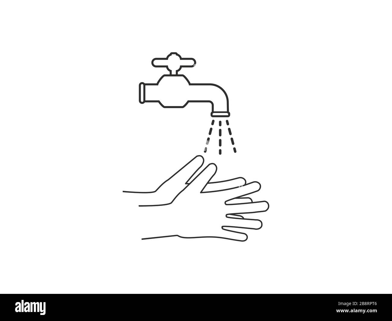 Hand washing Stock Vector Images - Alamy