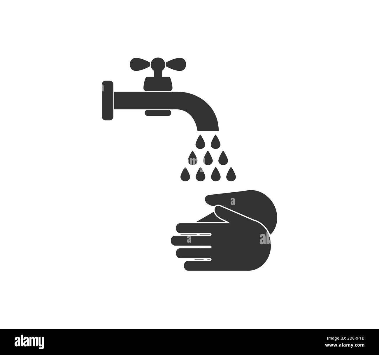 Hand washing icon. Vector illustration, flat design Stock Vector Image ...