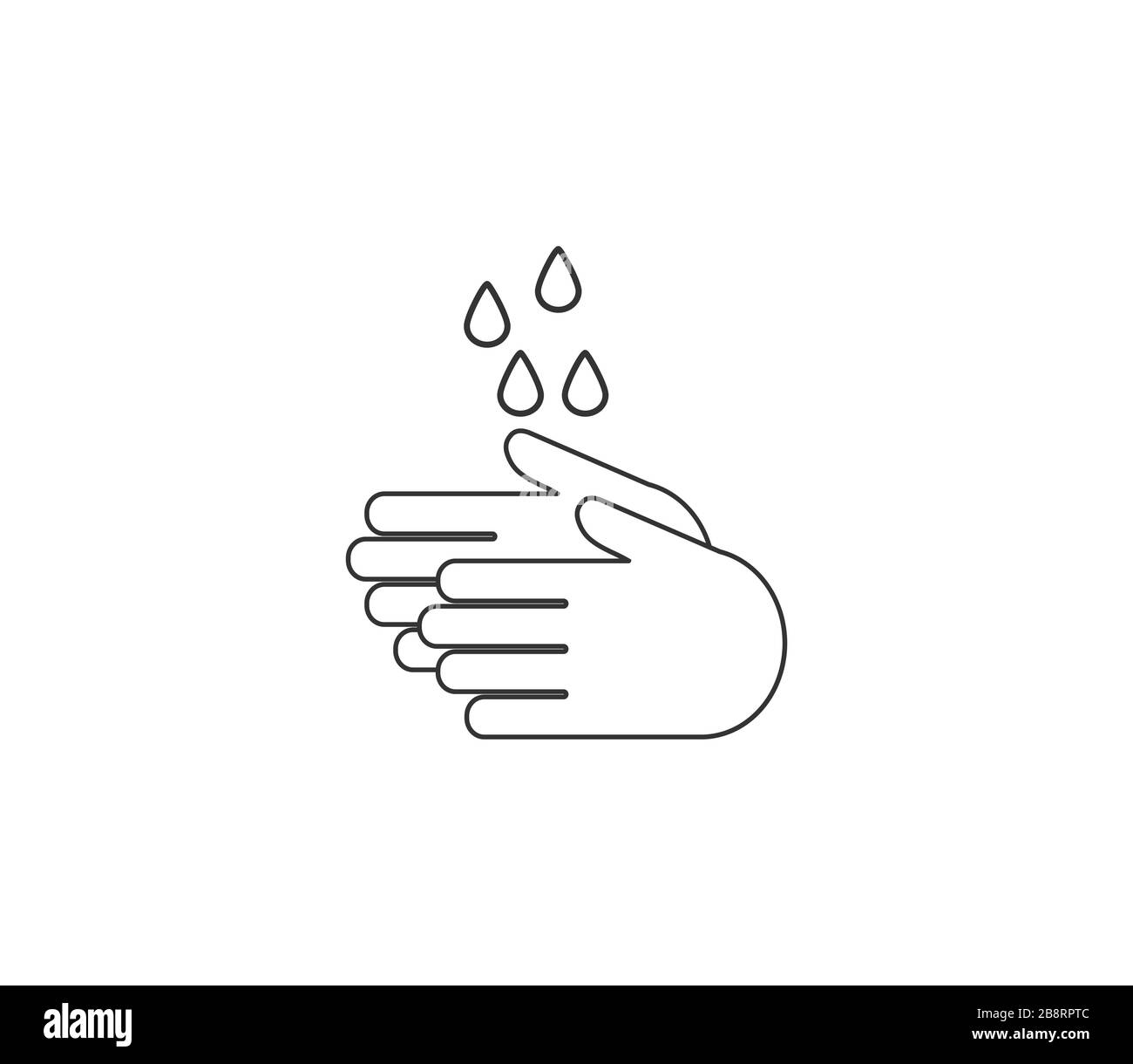 Hand washing icon. Vector illustration, flat design Stock Vector Image ...