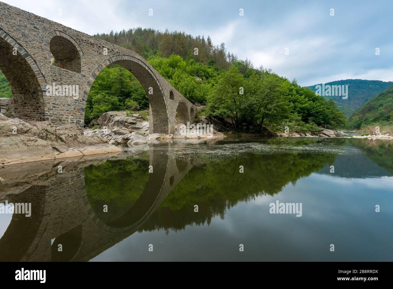 Devil's Bridge - an ancient stone bridge over the Arda River in ...
