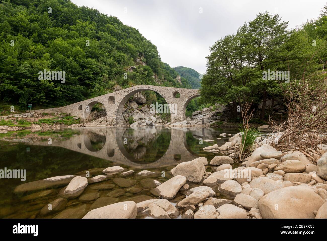 Devil's Bridge - an ancient stone bridge over the Arda River in ...