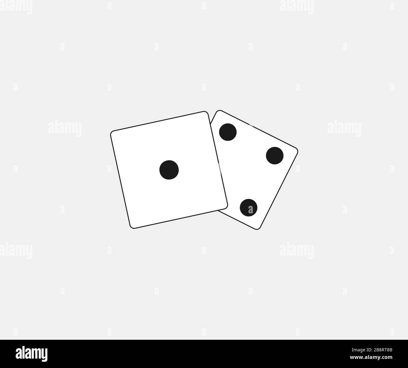 Dice, game icon. Vector illustration, flat design Stock Vector Image ...