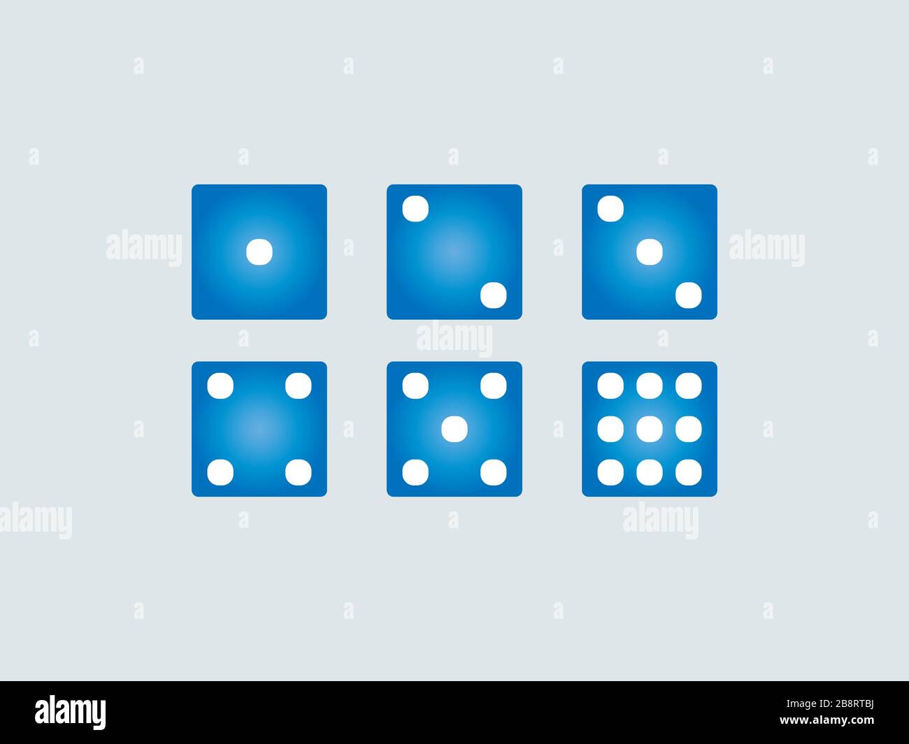 Dice, game icon. Vector illustration, flat design Stock Vector Image ...
