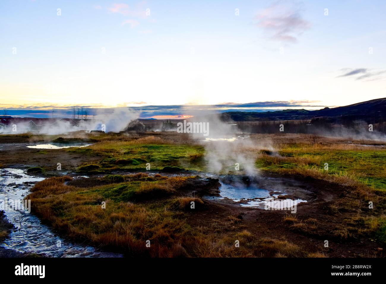 The Geysir Geothermal Area Stock Photo - Alamy