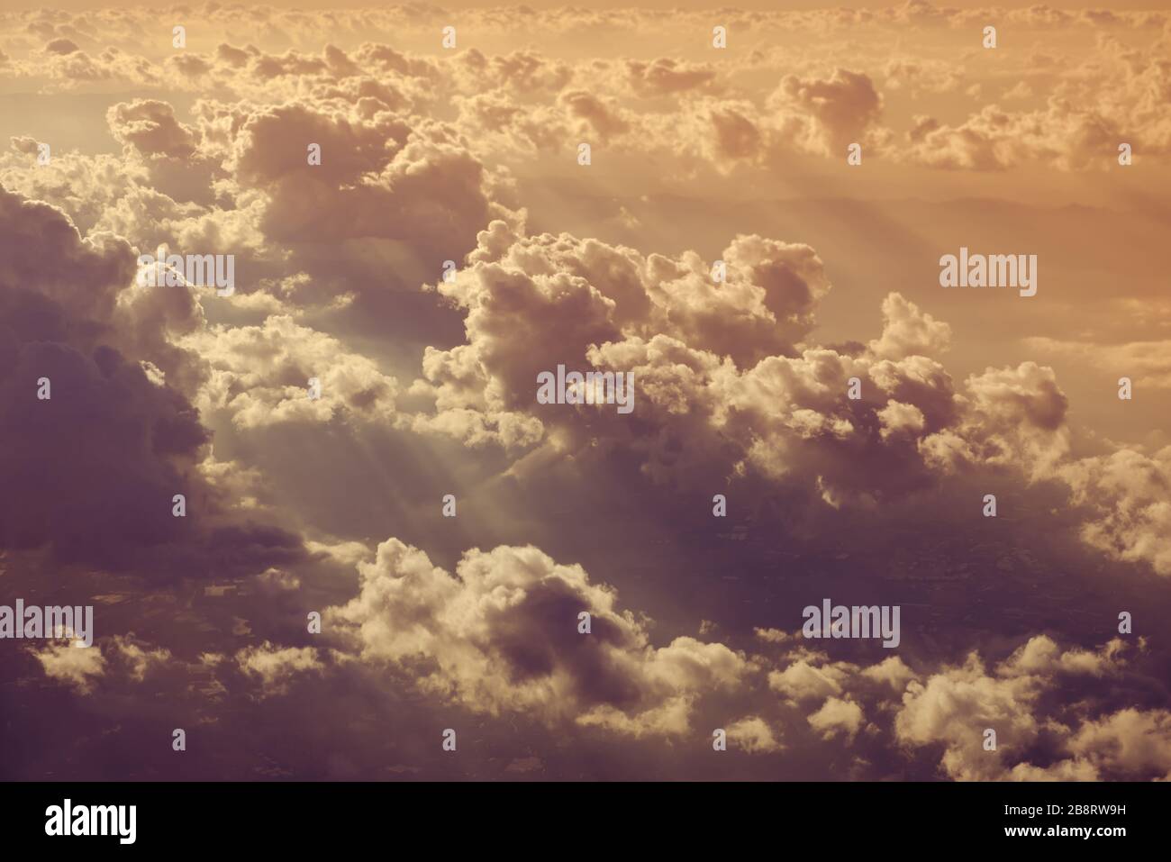 Blue sky and Clouds as seen through window of aircraft Stock Photo - Alamy