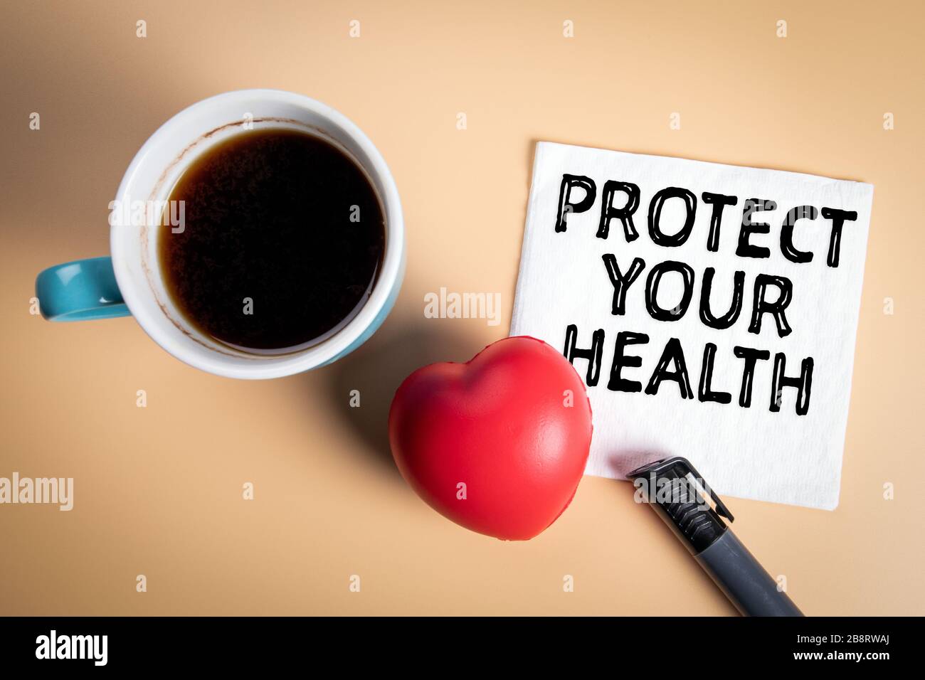 Protect your health. Safety at work, spread of viruses, heart disease ...