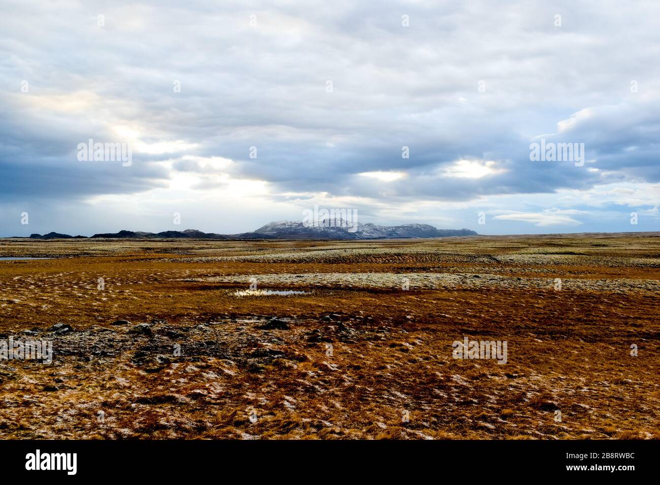 A view of the roadside landscape in Iceland Stock Photo - Alamy