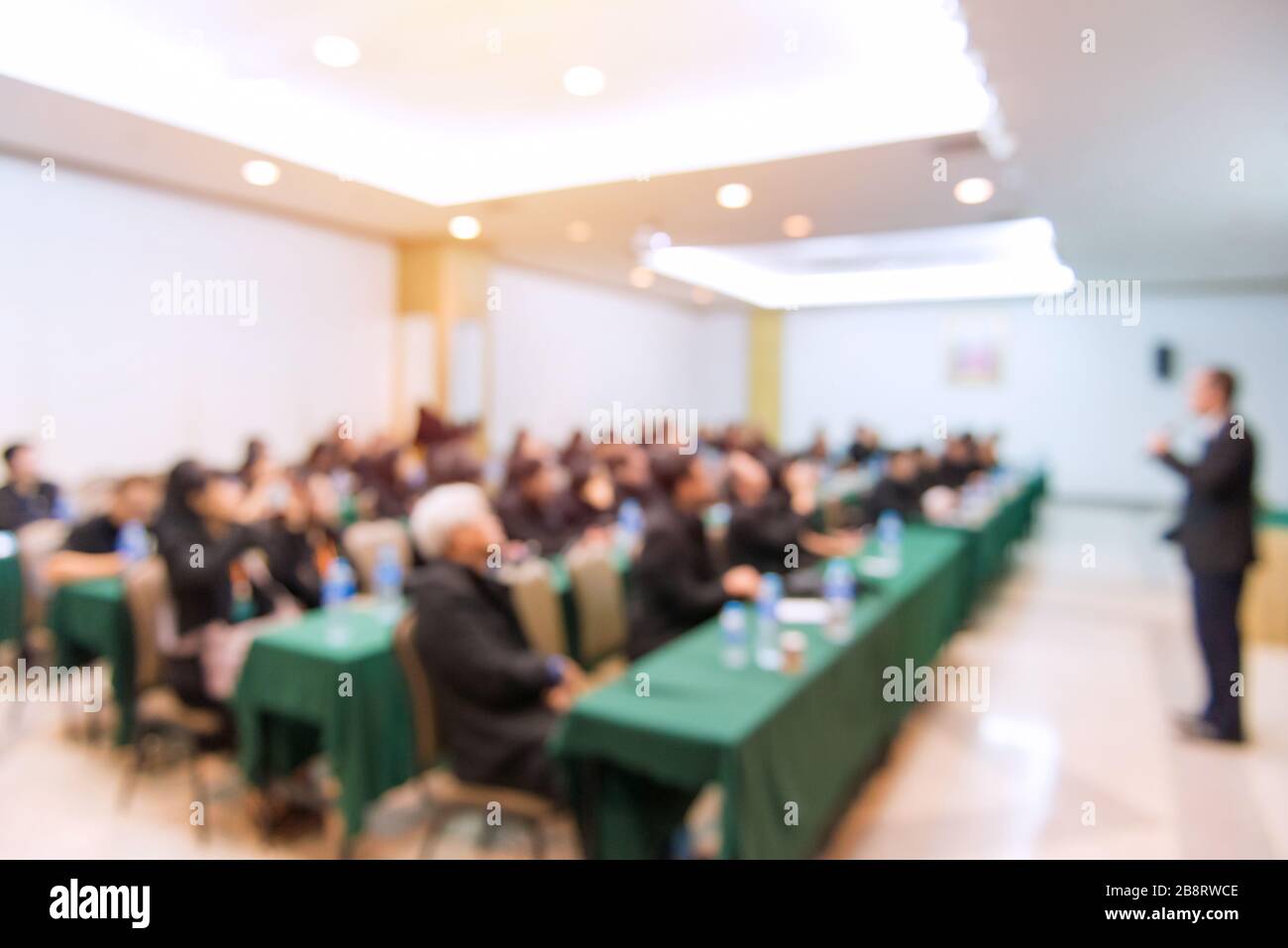 Blur of business Conference and Presentation in the conference hall ...