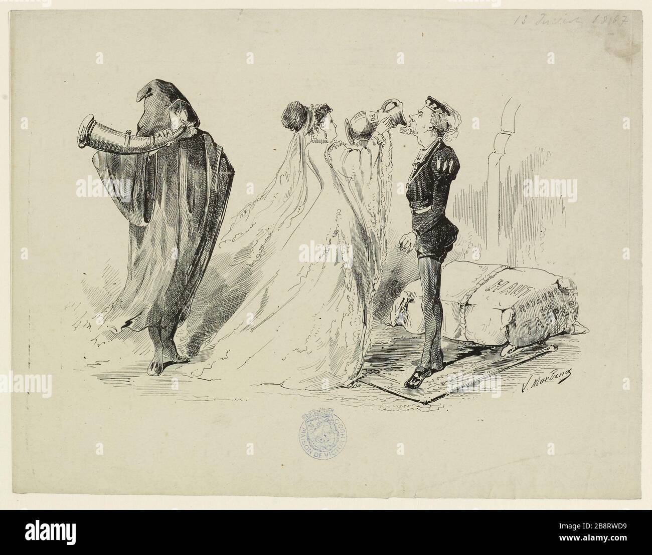 Before entering the bridal chamber, the couple take a little poison to ...