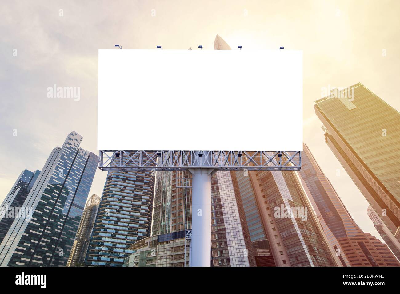 billboard or advertising poster for advertisement concept with city ...