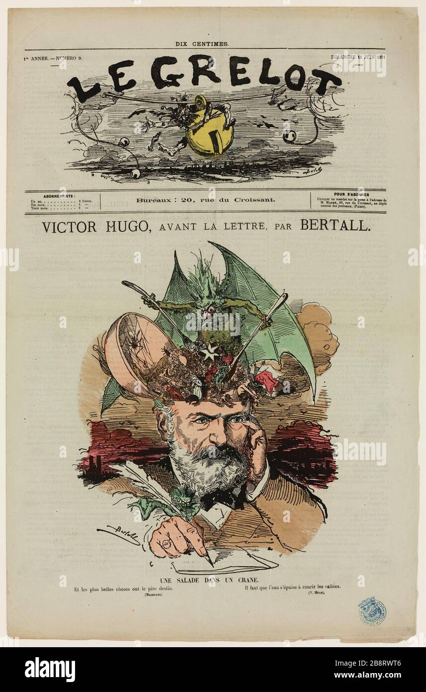 Victor Hugo, before the letter Stock Photo - Alamy