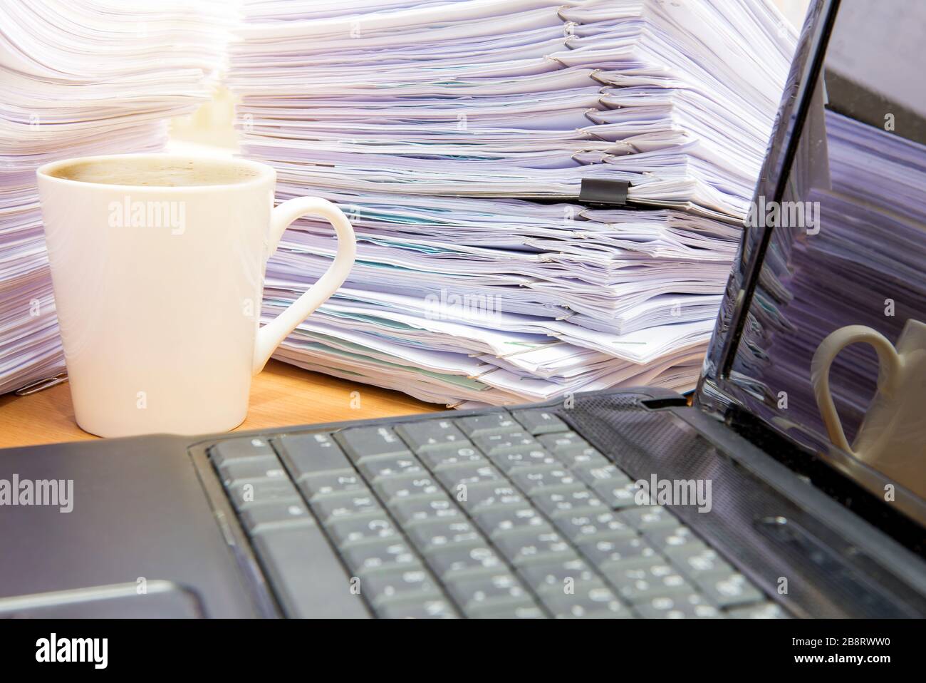 Desk computer paperwork clerical hi-res stock photography and images ...