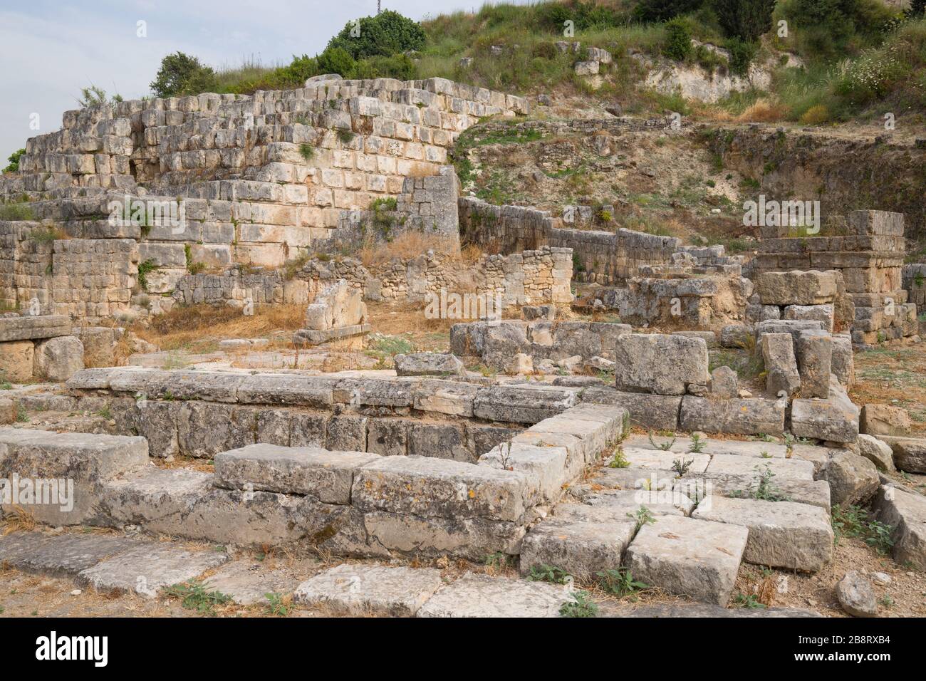 The ruins of the Temple of Eshmun, an ancient place of worship ...