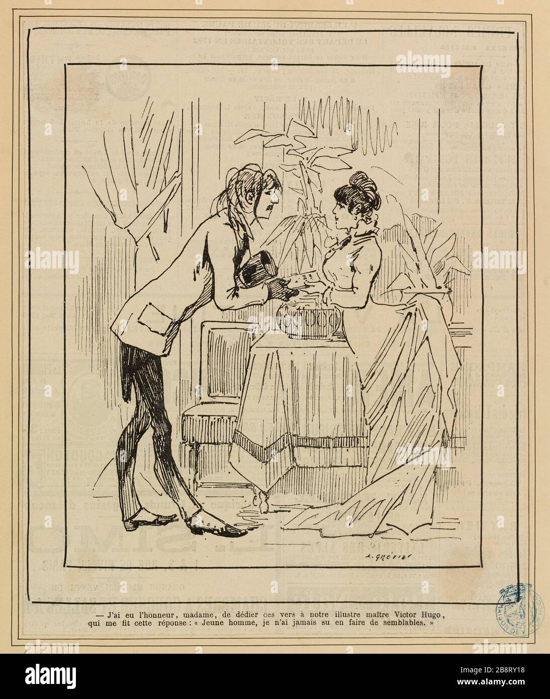 -I have had the honor Madame, to dedicate these to our illustrious ...