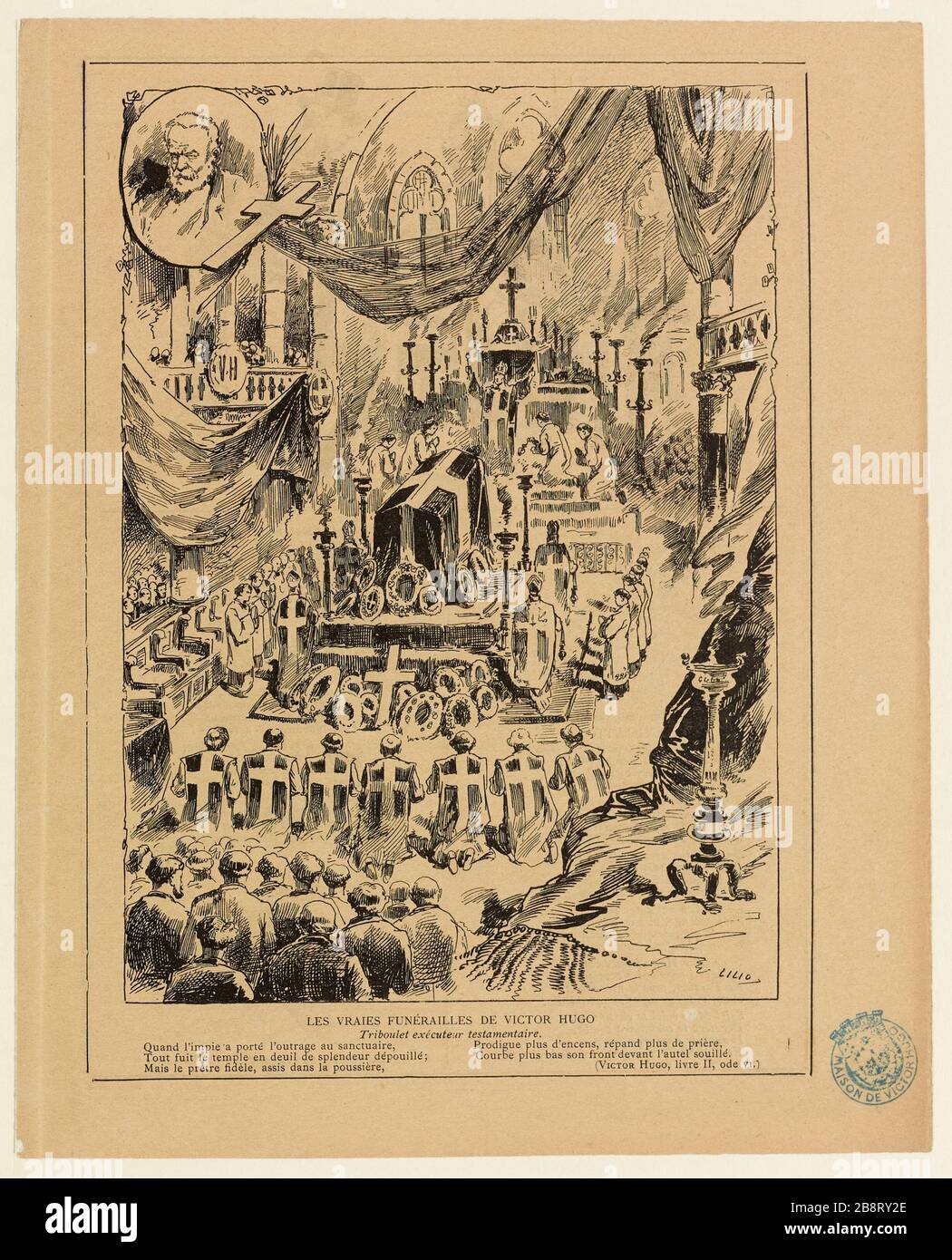 The real funeral of Victor Hugo Stock Photo - Alamy
