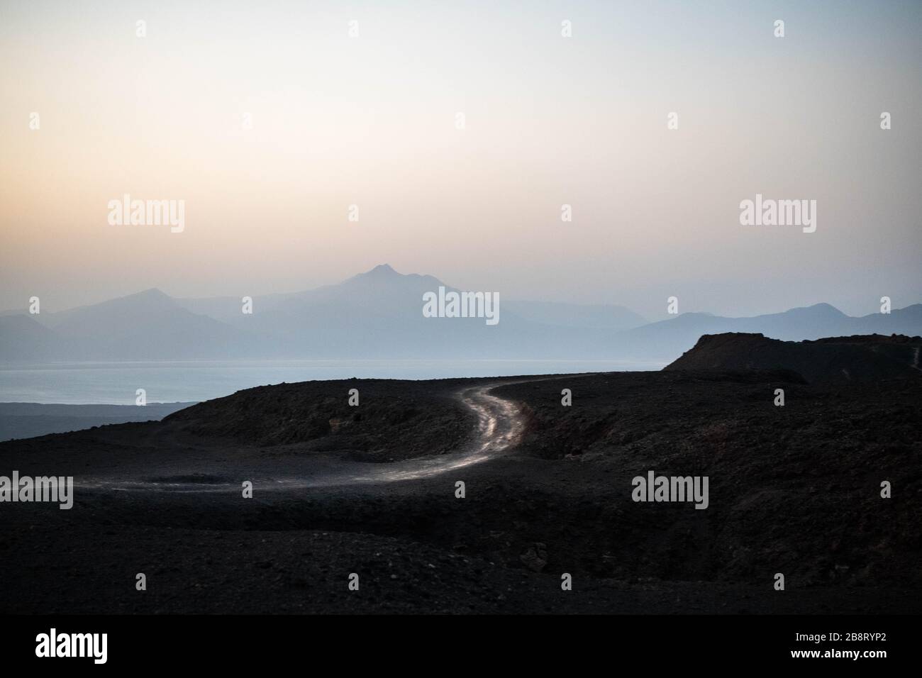 Africa, Djibouti, Ardoukoba. Landscape of Ardoukoba volcano Stock Photo ...