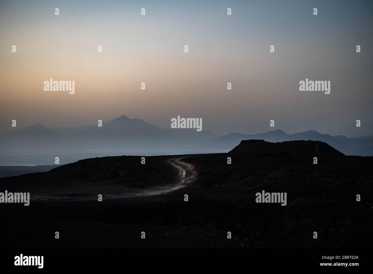 Africa, Djibouti, Ardoukoba. Landscape of Ardoukoba volcano Stock Photo ...
