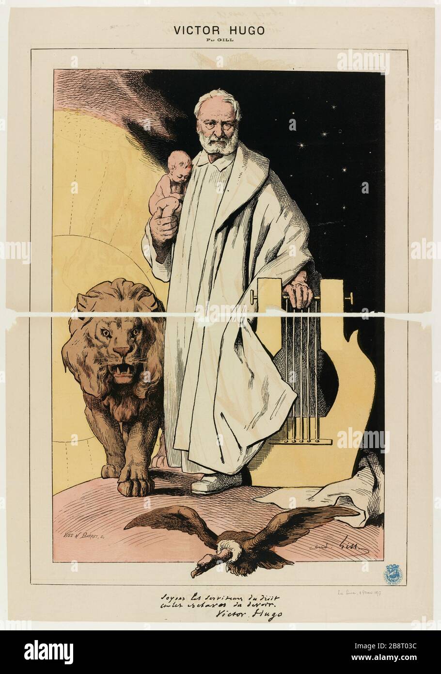 Victor Hugo, par Gill Stock Photo - Alamy