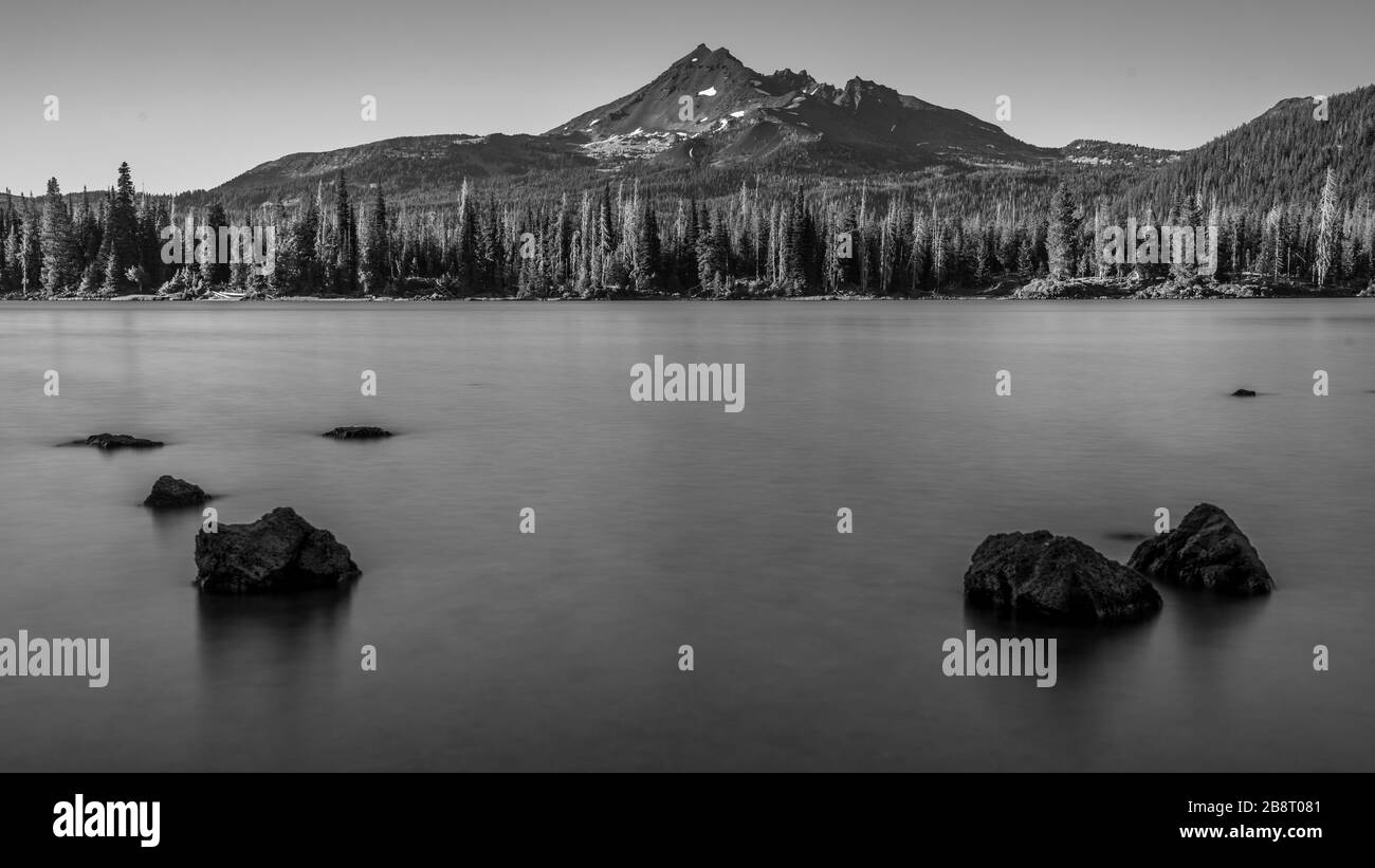 Picture mountain landscape in Black and White Stock Photos & Images - Alamy