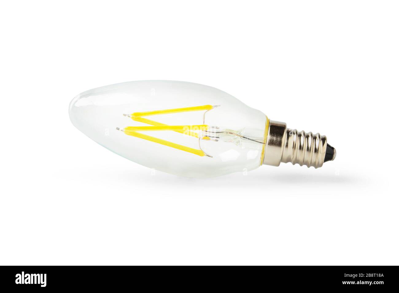 LED light bulb isolated on a white background Stock Photo - Alamy