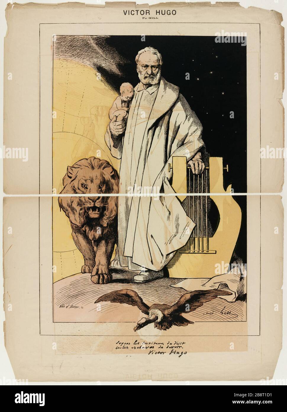 Victor Hugo, par Gill Stock Photo - Alamy