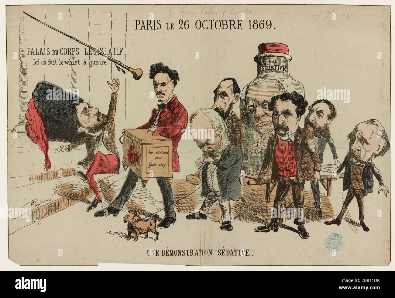 Paris October 26, 1869: A sedative demonstration Stock Photo - Alamy