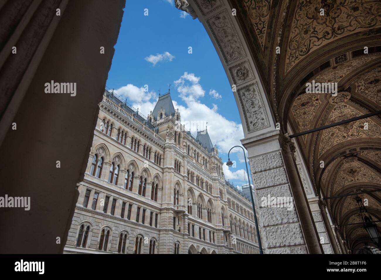 VIENNA, AUSTRIA. The Wiener Rathaus - City Hall in Wien. Town hall in ...