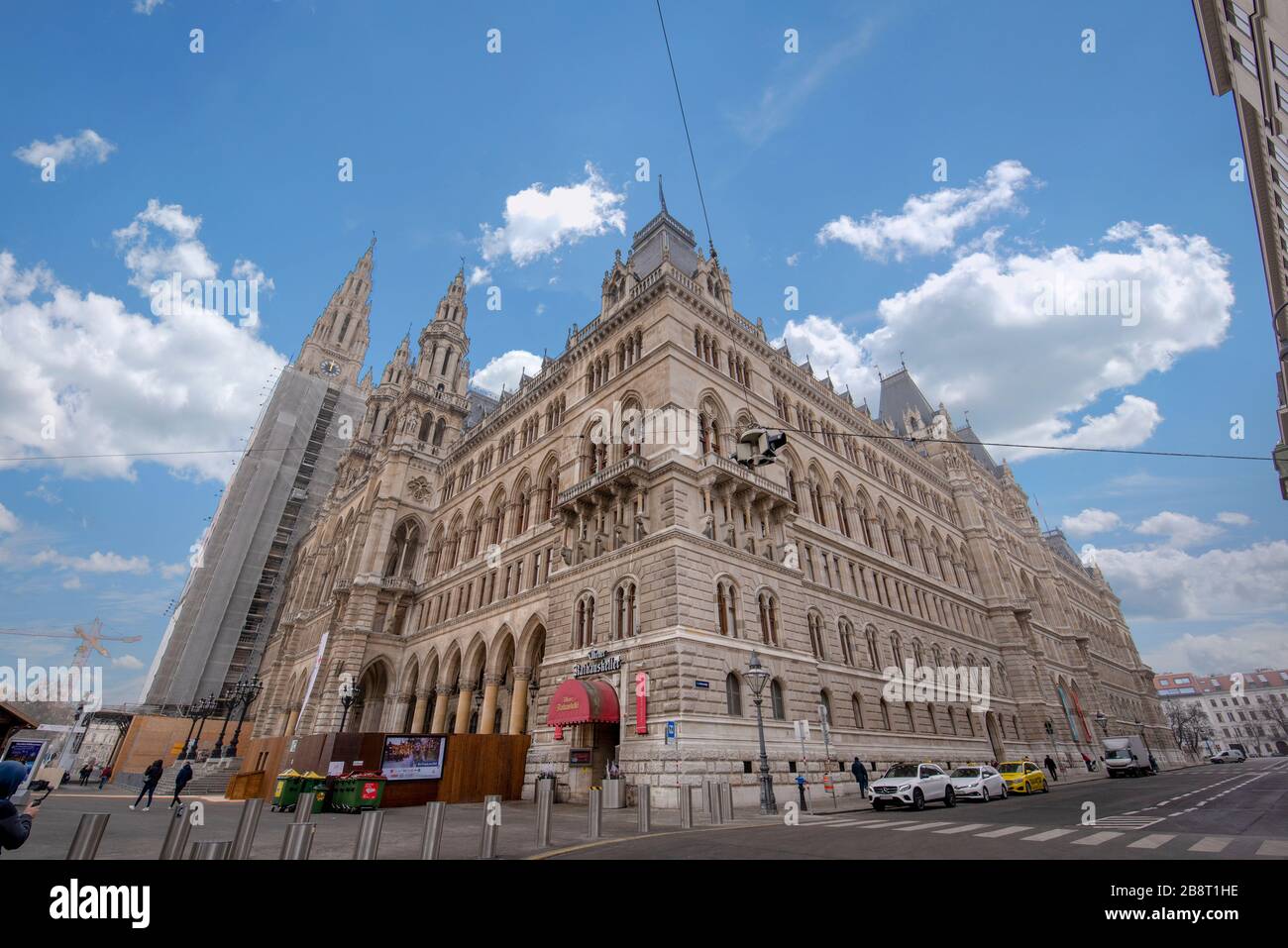 VIENNA, AUSTRIA. The Wiener Rathaus - City Hall in Wien. Town hall in ...