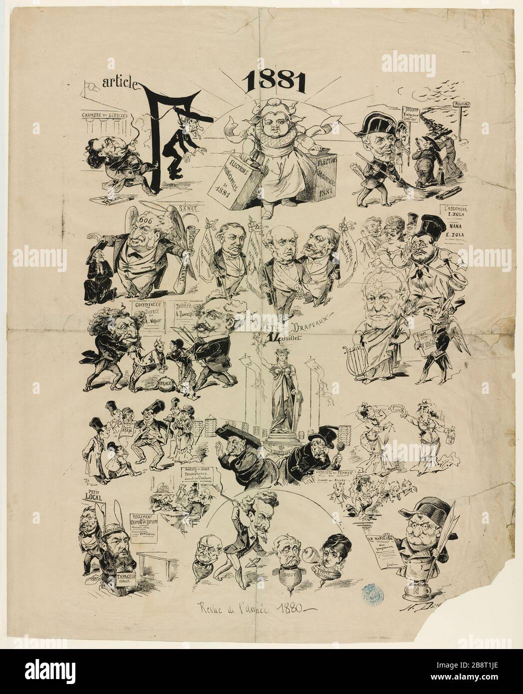 Year in Review 1880 Stock Photo - Alamy