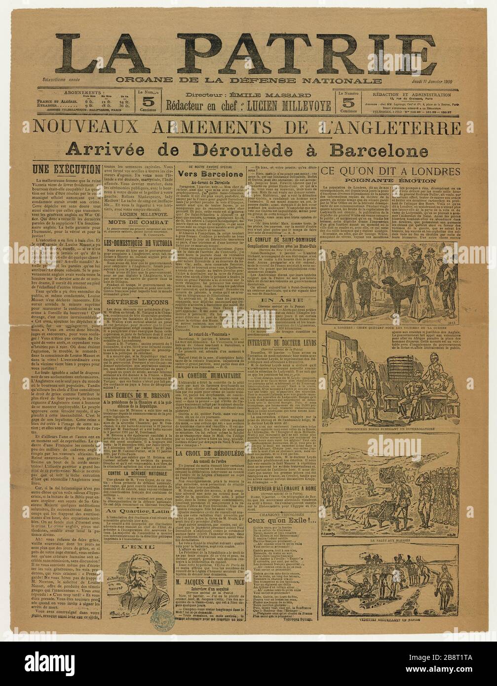 La Patrie, 60th year, January 11, 1900 Stock Photo - Alamy