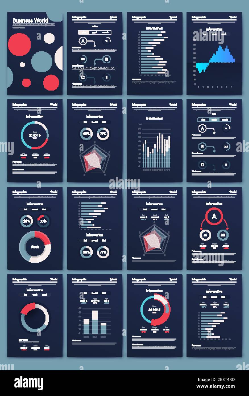 Modern infographic vector elements for business brochures. Use in ...