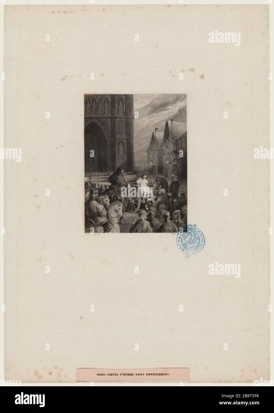 Notre Dame de Paris, Book VIII, Chapter VII: Three hearts of man made ...