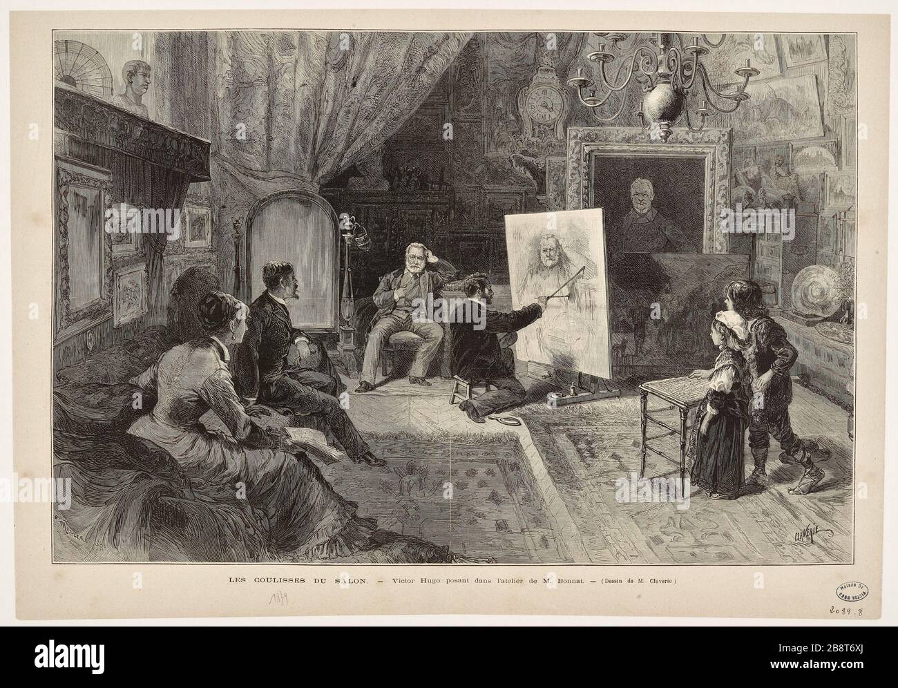 Behind the scenes of the show. Victor Hugo posing in the studio of M ...