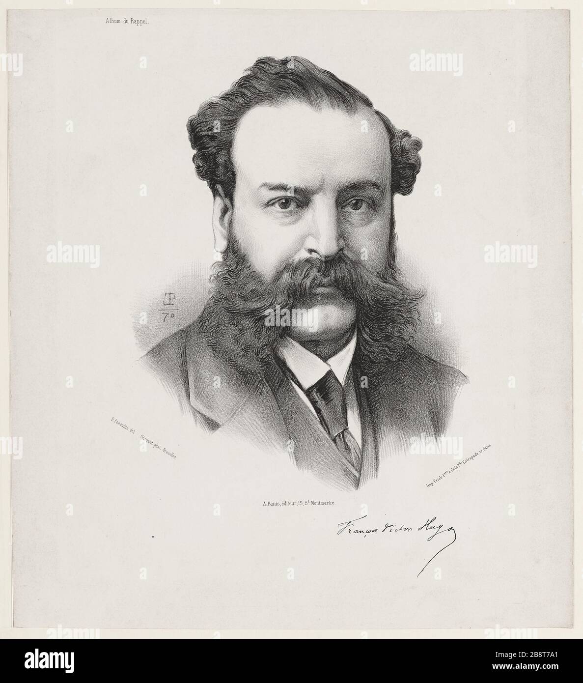 François Victor Hugo Stock Photo - Alamy