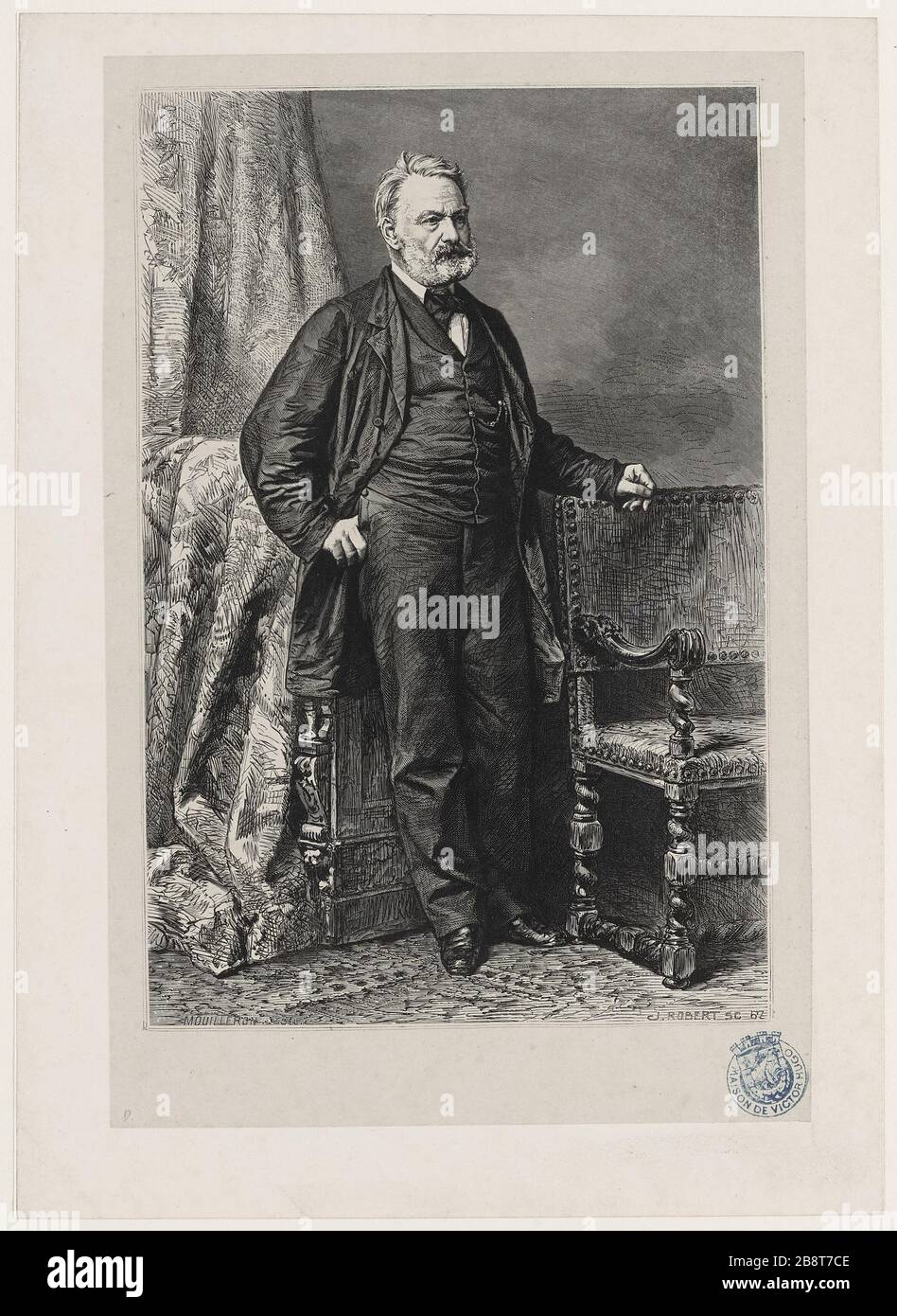 Portrait of Victor Hugo Stock Photo - Alamy