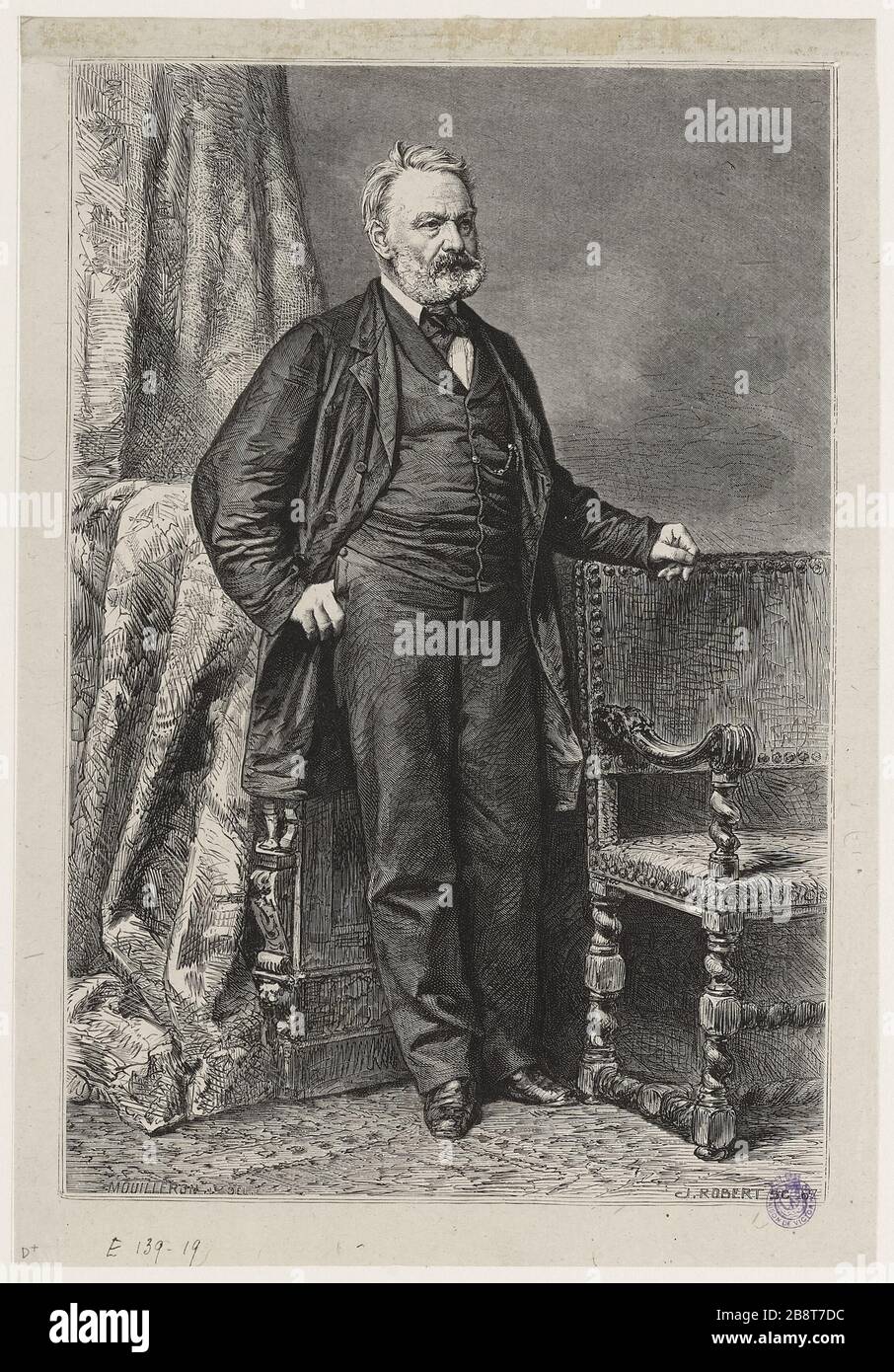 Portrait of Victor Hugo Stock Photo - Alamy