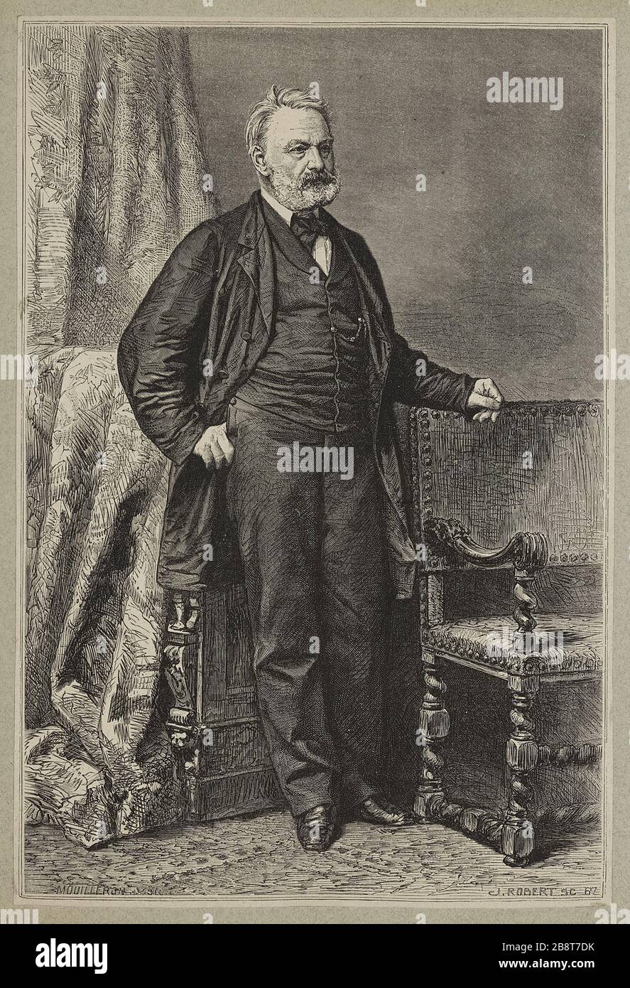 Portrait of Victor Hugo Stock Photo - Alamy
