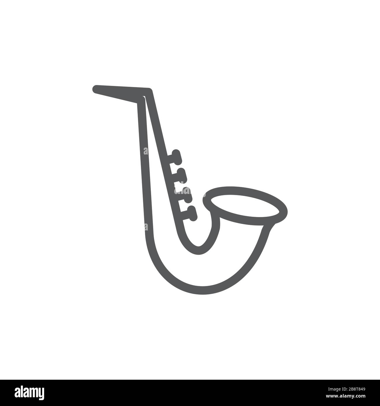 Saxophone icon hi-res stock photography and images - Alamy
