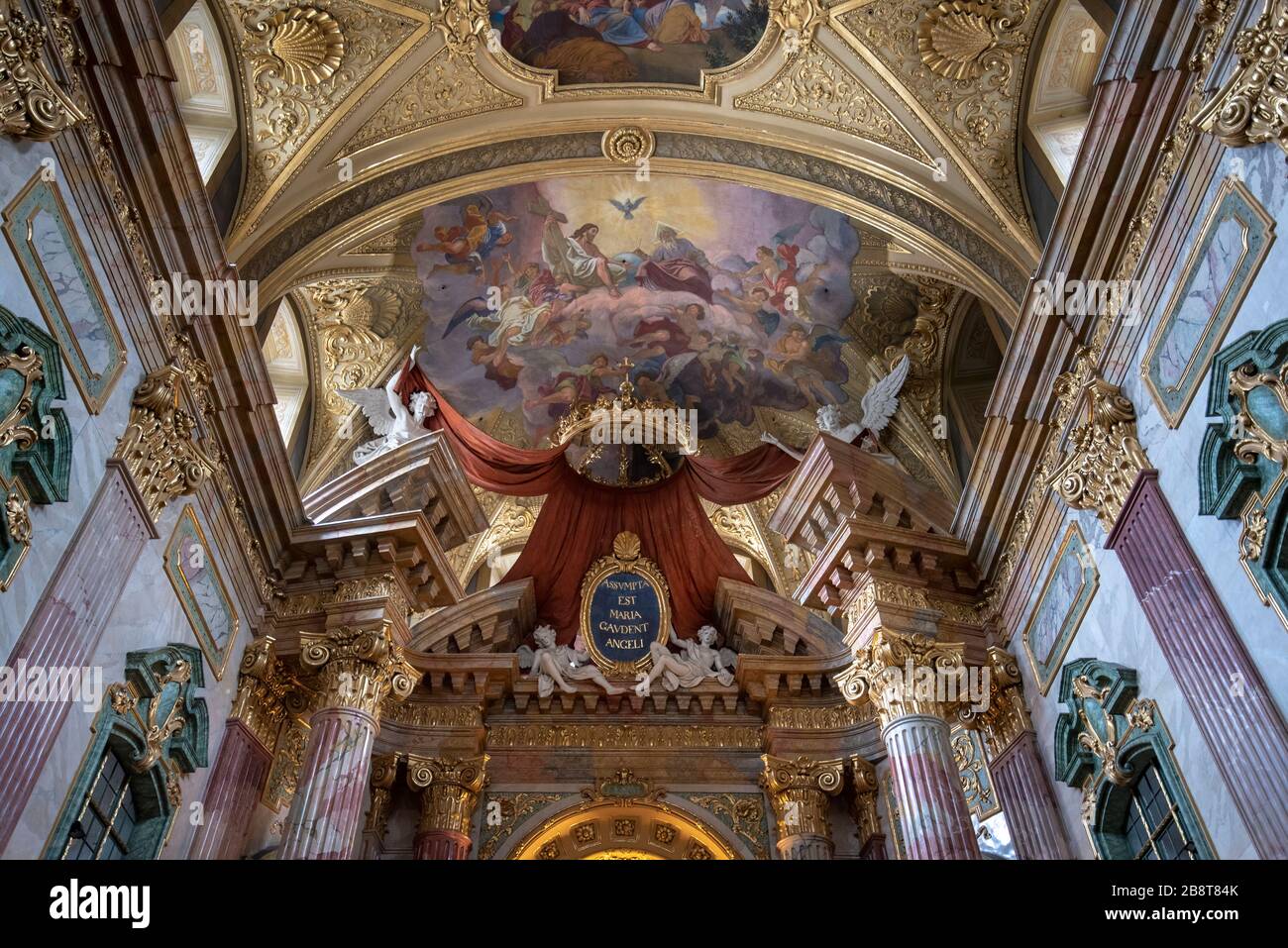 Vienna, Austria. Jesuit Church (Jesuitenkirche) interior, also known as ...