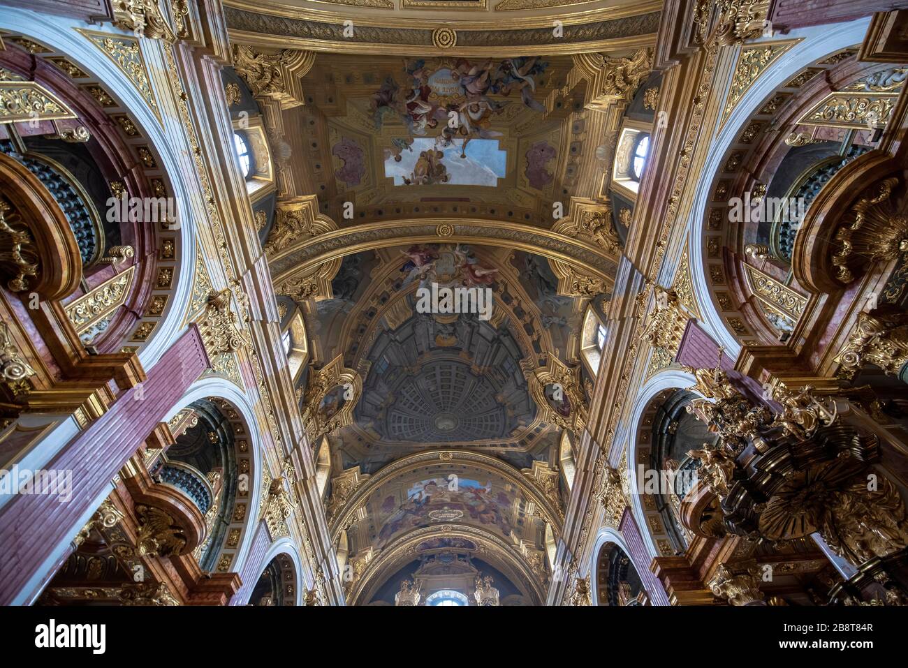 Vienna, Austria. Jesuit Church (Jesuitenkirche) interior, also known as ...
