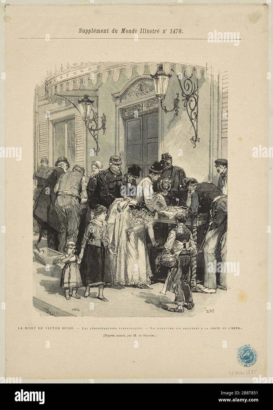 The death of Victor Hugo. - Sympathetic demonstrations. The signing of ...