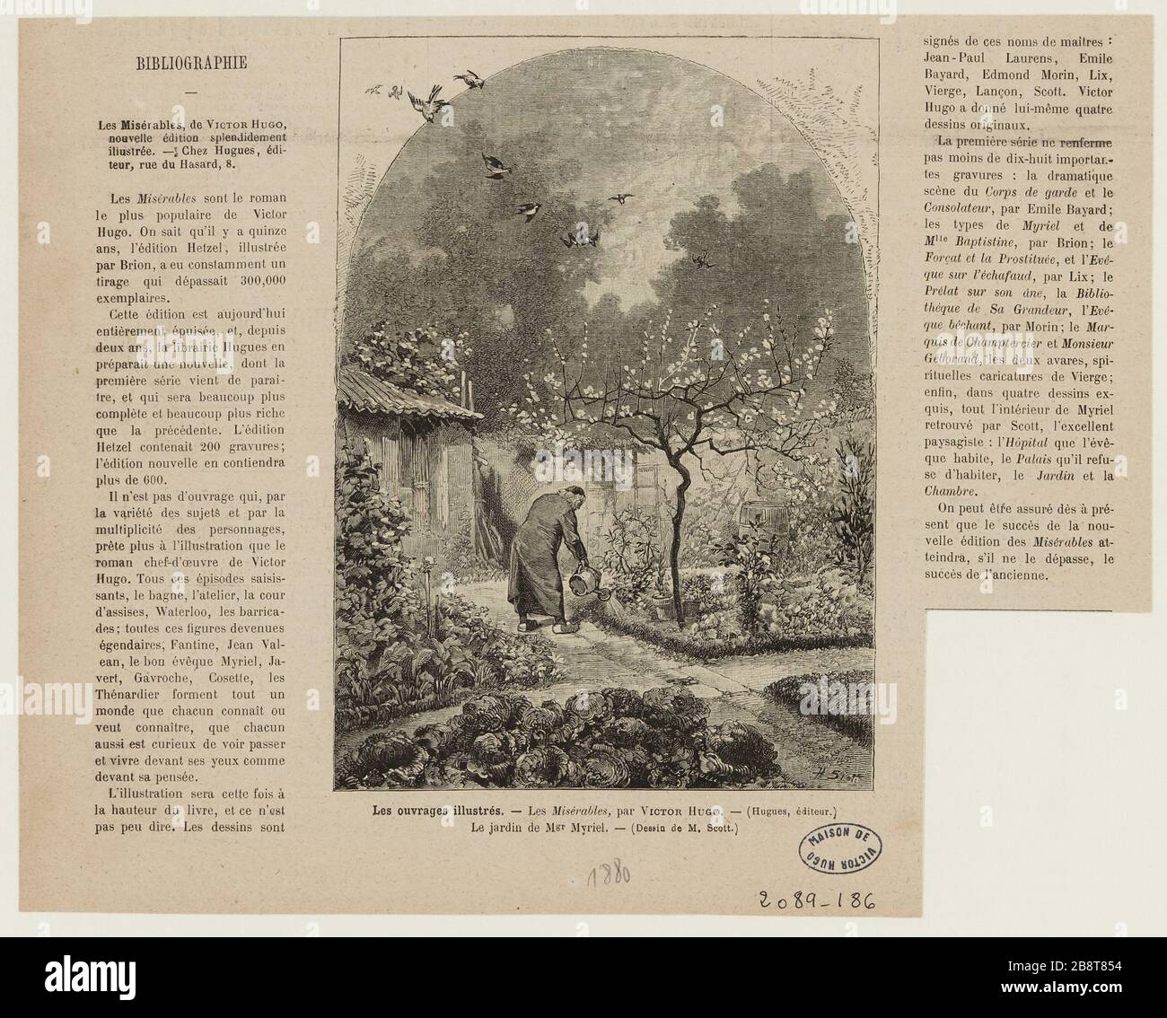 [Les Miserables, Part One: Fantine] The garden of Mr. Myriel Stock ...