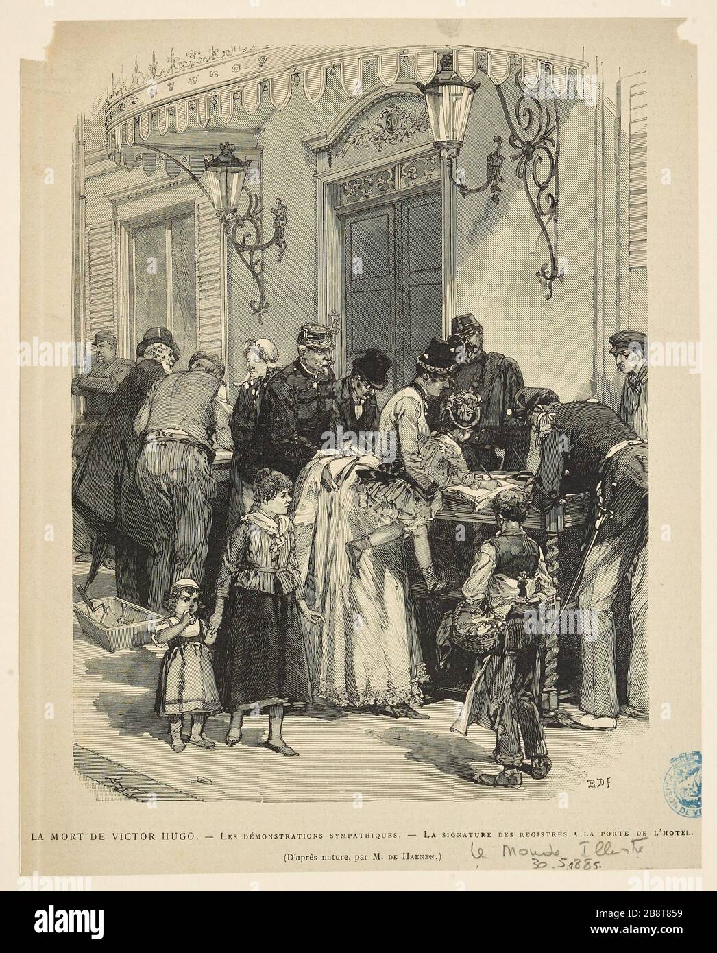 The death of Victor Hugo. - Sympathetic demonstrations. The signing of ...