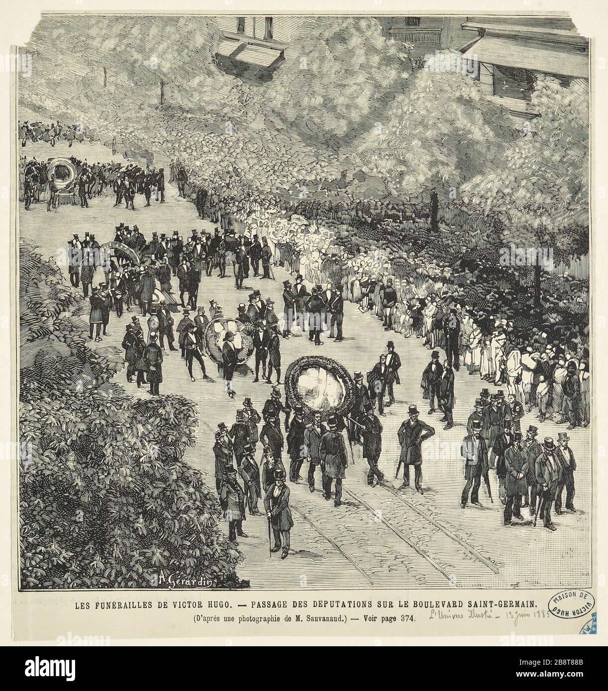 Funeral of victor hugo hi-res stock photography and images - Alamy