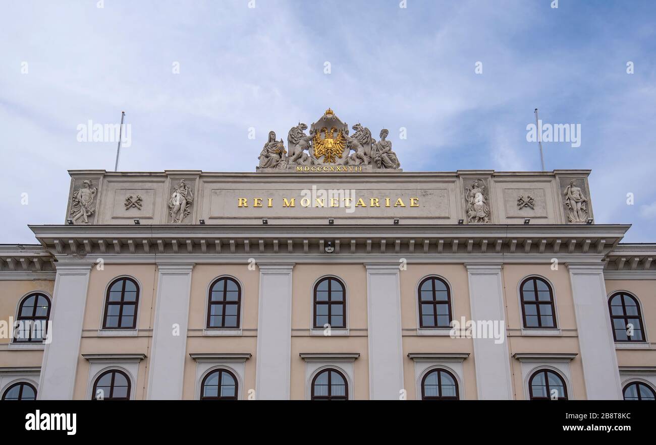 Vienna, Austria. The Headquarters of the Munze Osterreich (Austrian ...