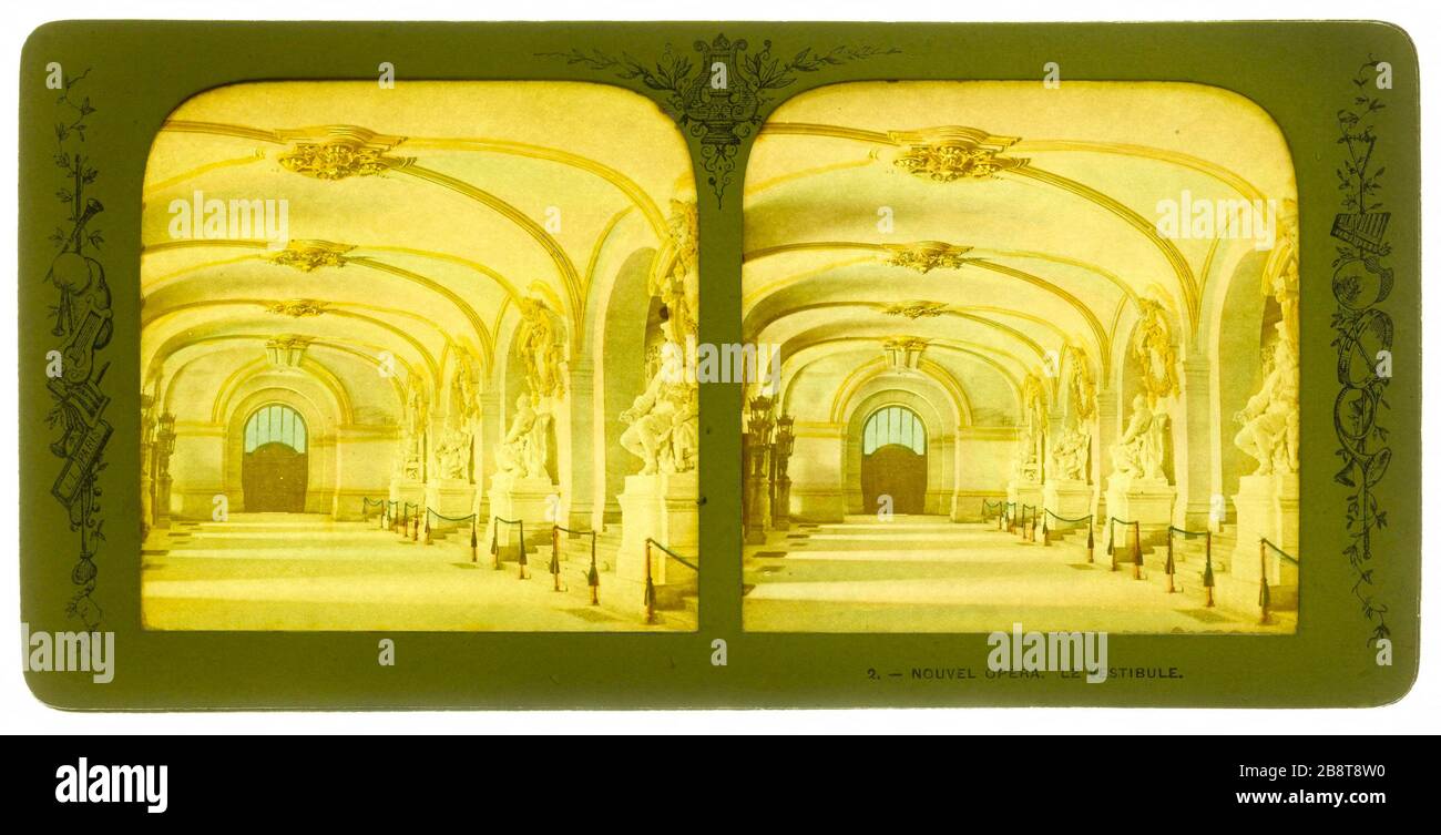 Vestibule, Opera, 9th arrondissement, Paris. New Opera - The hallway ...